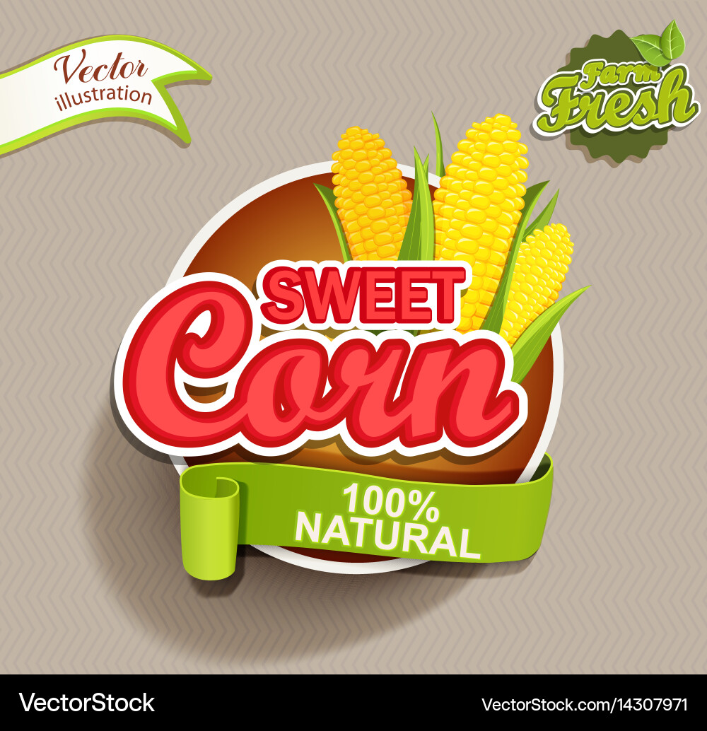 Sweet corn logo Royalty Free Vector Image - VectorStock