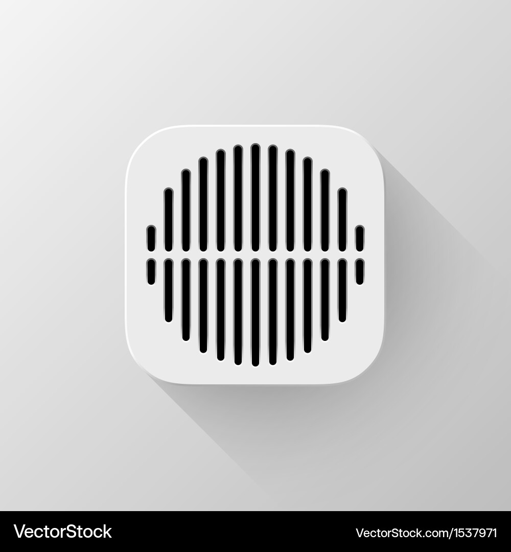 White technology app icon blank template Vector Image