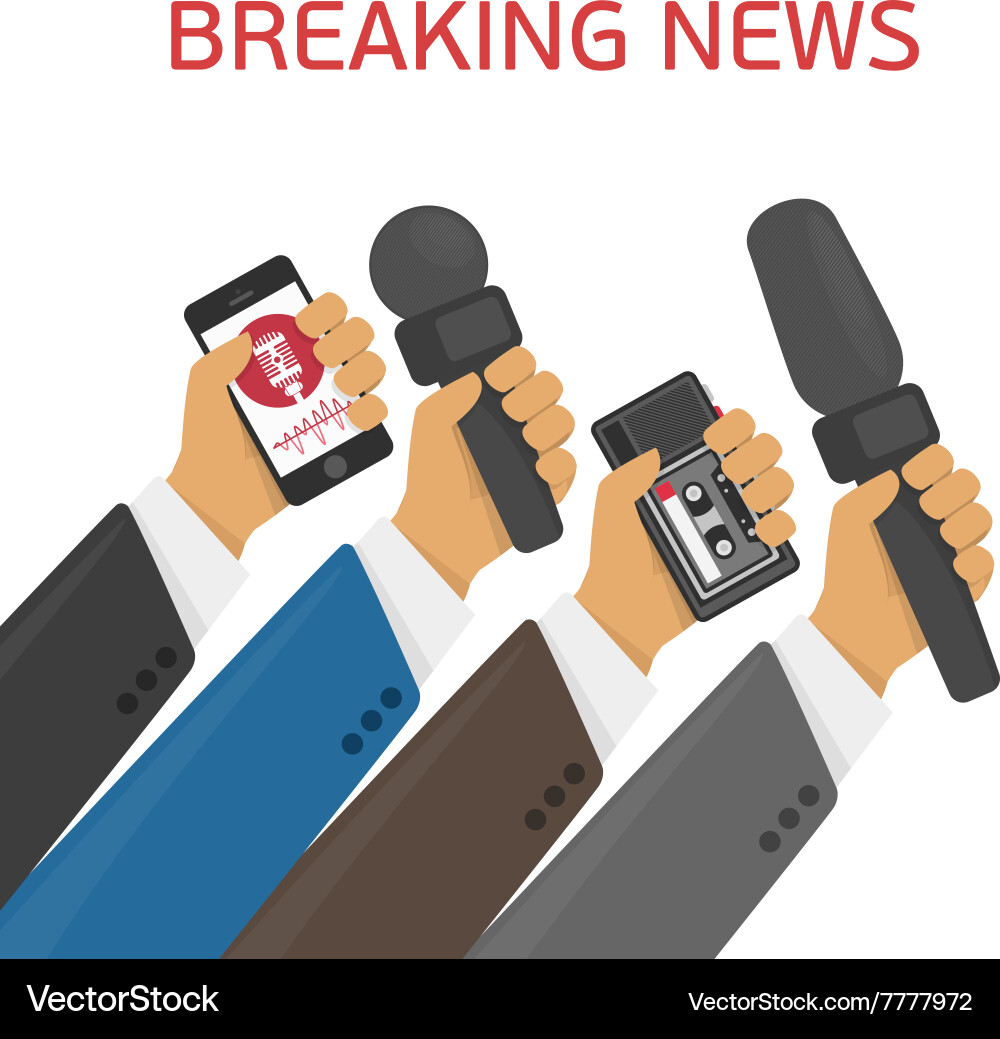 Breaking news Royalty Free Vector Image - VectorStock