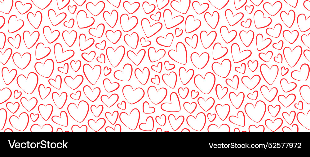 Stylized hearts of different shapes Royalty Free Vector