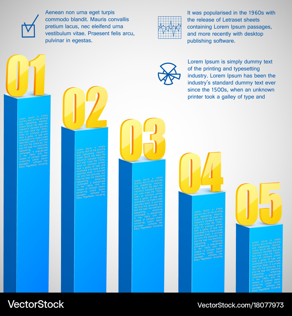 Business diagram template Royalty Free Vector Image