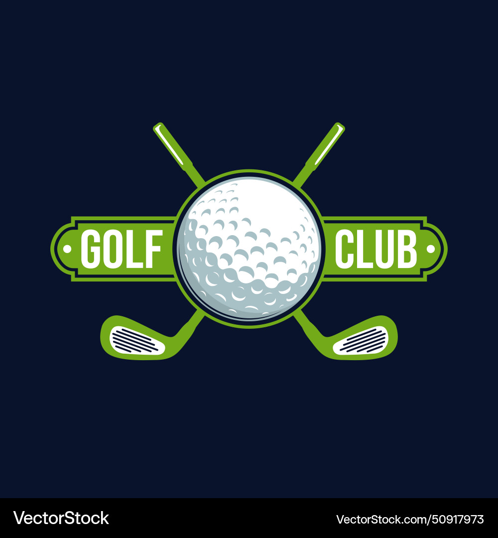 Golf sport badge graphic Royalty Free Vector Image