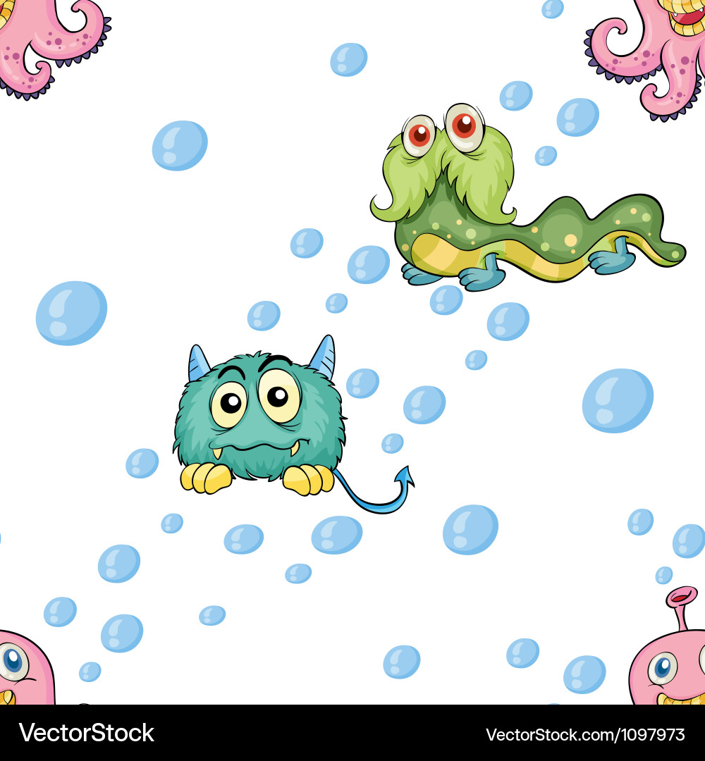 Scary monster Royalty Free Vector Image - VectorStock