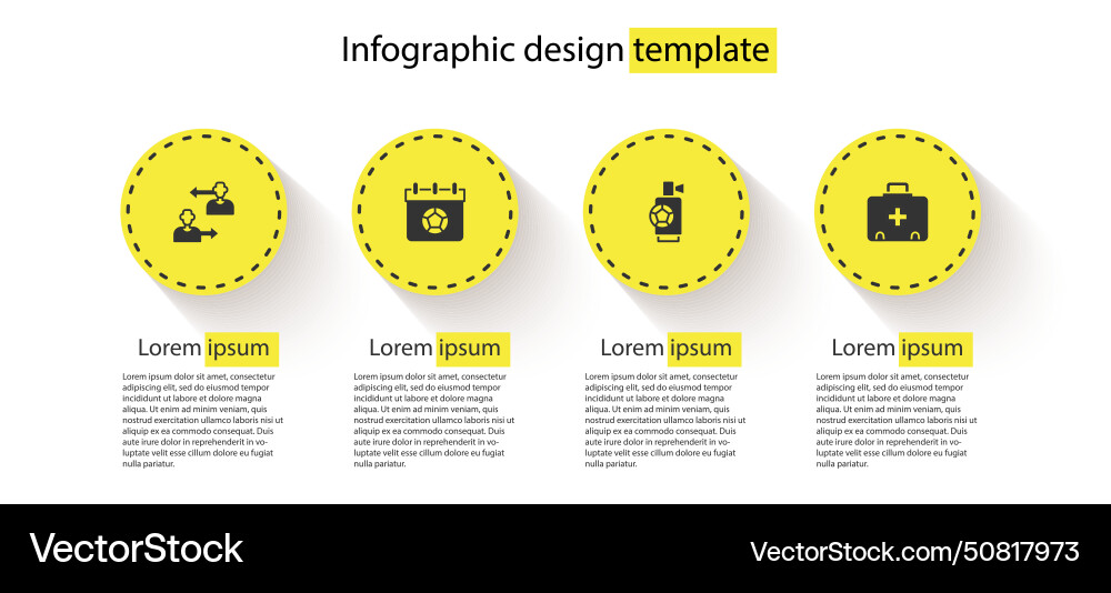 Set substitution football player Royalty Free Vector Image