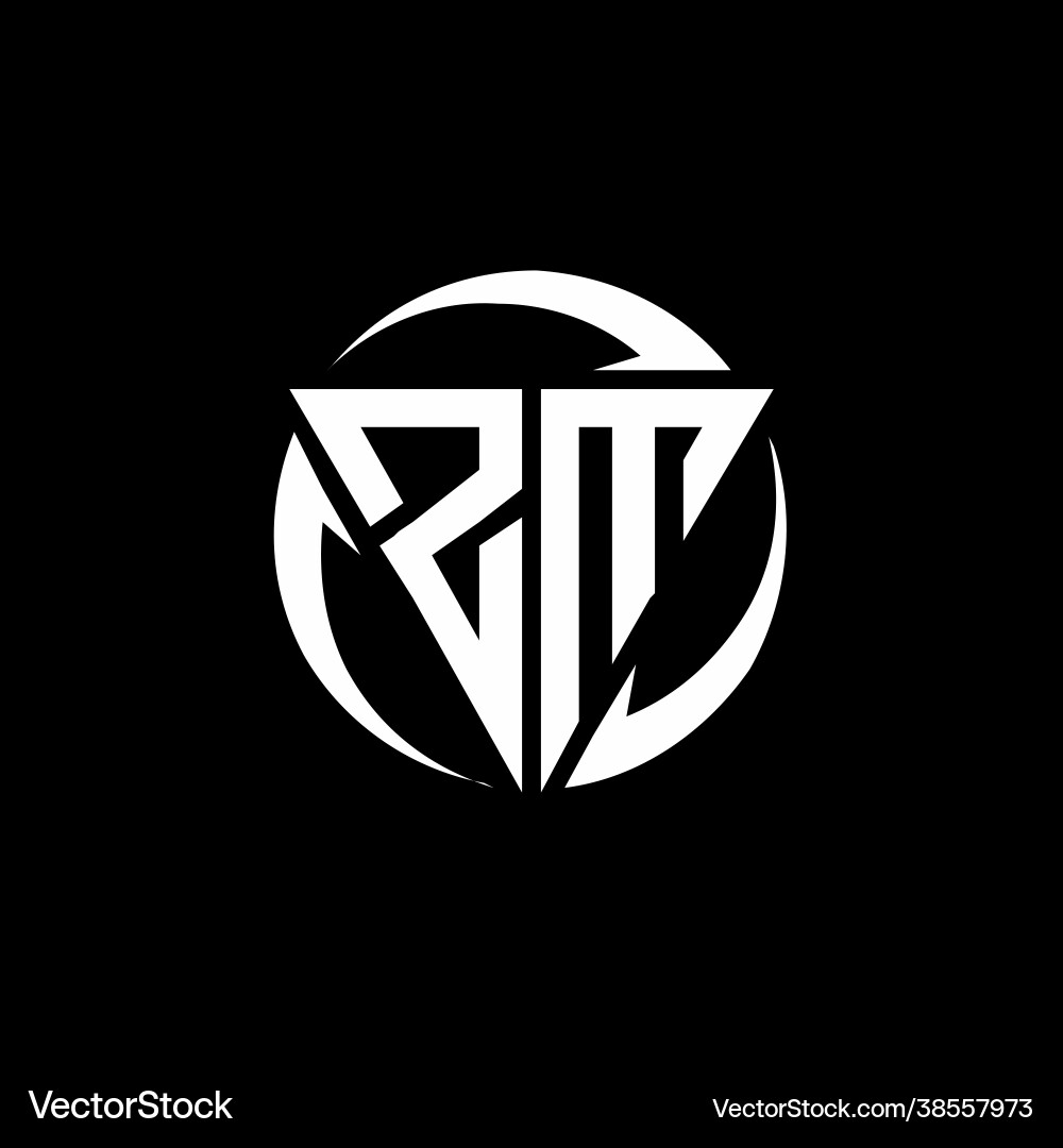 Zm logo monogram design template Royalty Free Vector Image Zm logo monogram design template Royalty Free Vector Image