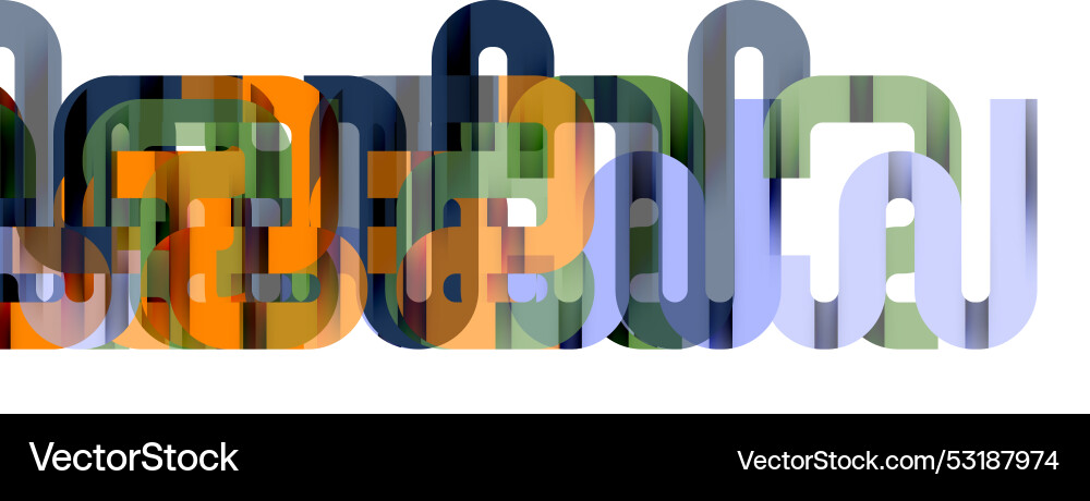 Lines abstract letter style design background Vector Image