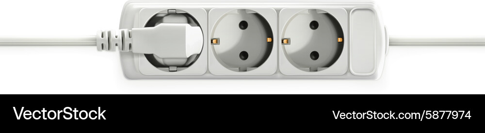 Multiple Electric Outlets Royalty Free Vector Image