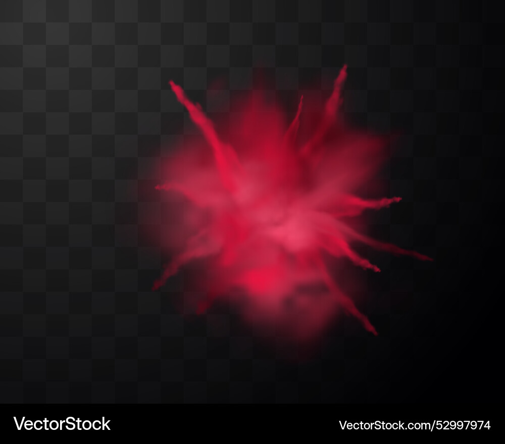 Red explosion effect Royalty Free Vector Image