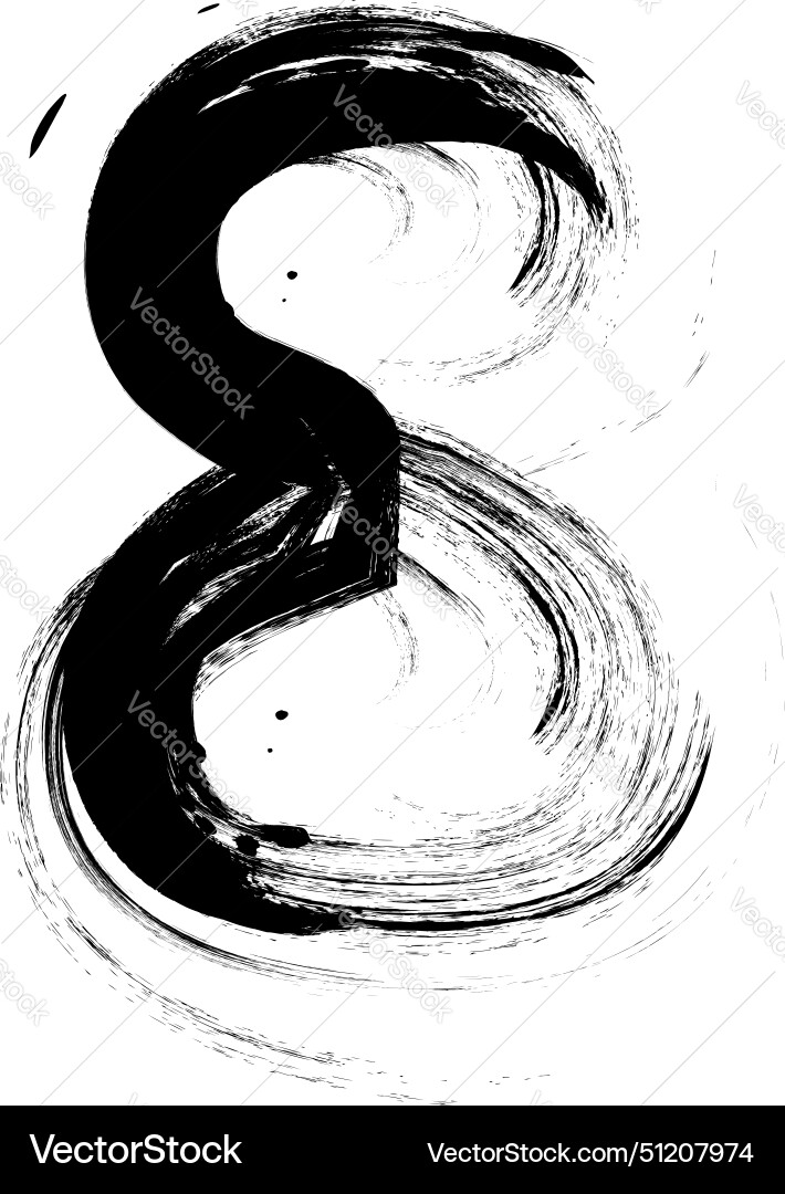 Textured font with an eroded rough letterpress Vector Image