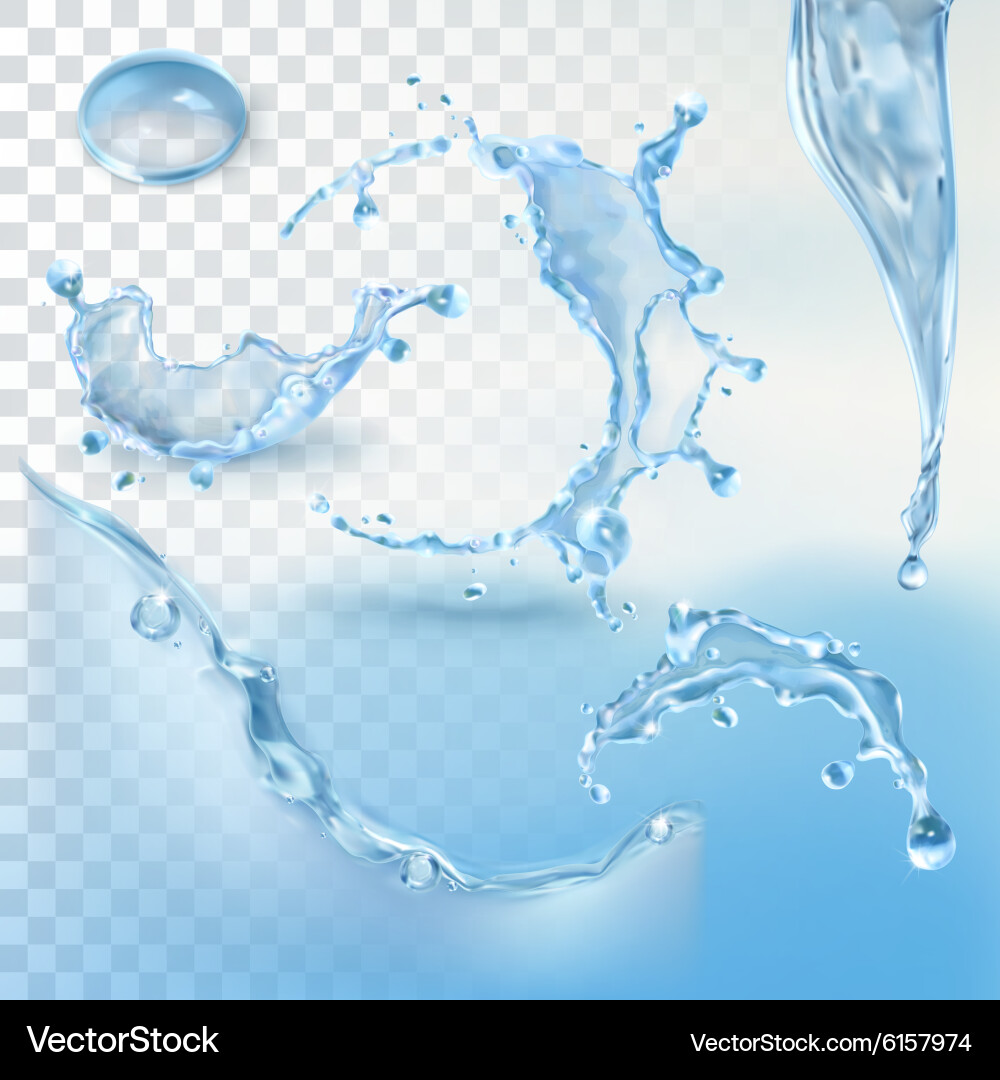 Water Splash Element - Dynamic Liquid Royalty Free Vector