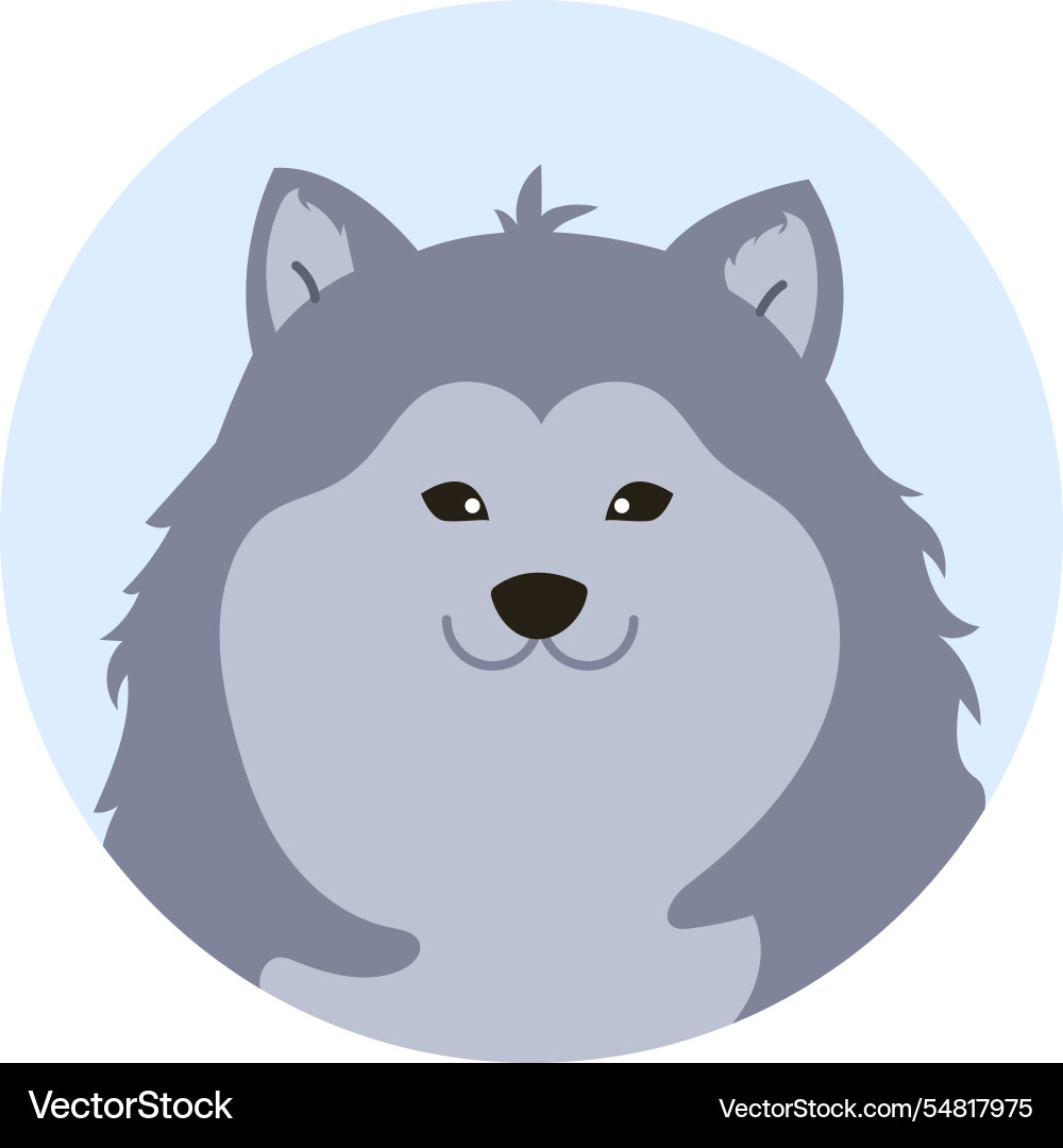Cartoon of a friendly alaskan Royalty Free Vector Image