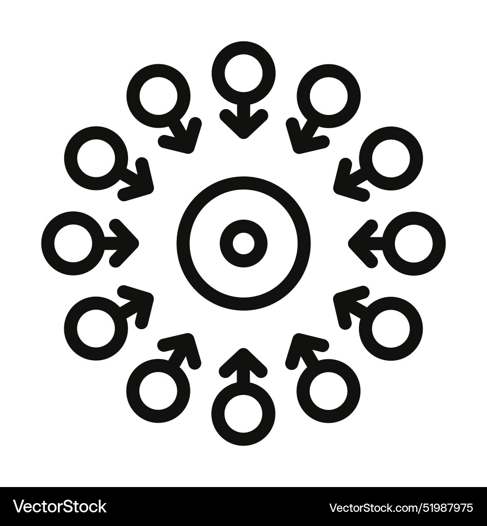 Centralized data icon perfect for it and network Vector Image