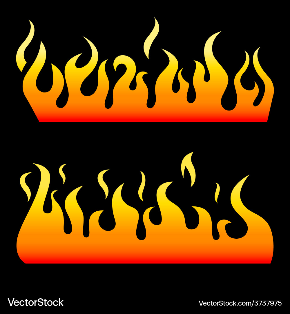 Fire elements Royalty Free Vector Image - VectorStock