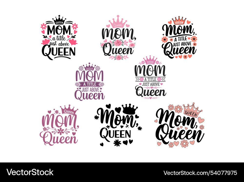 Mom queen icon art image Royalty Free Vector Image