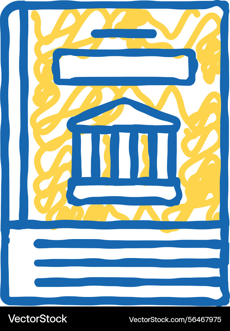 Mythology genre icon doodle Royalty Free Vector Image