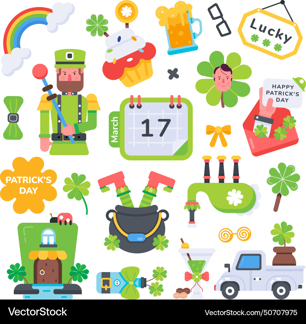 St patrick theme Royalty Free Vector Image - VectorStock