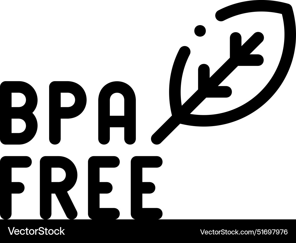 Bpa free icon thin linear style design isolated Vector Image