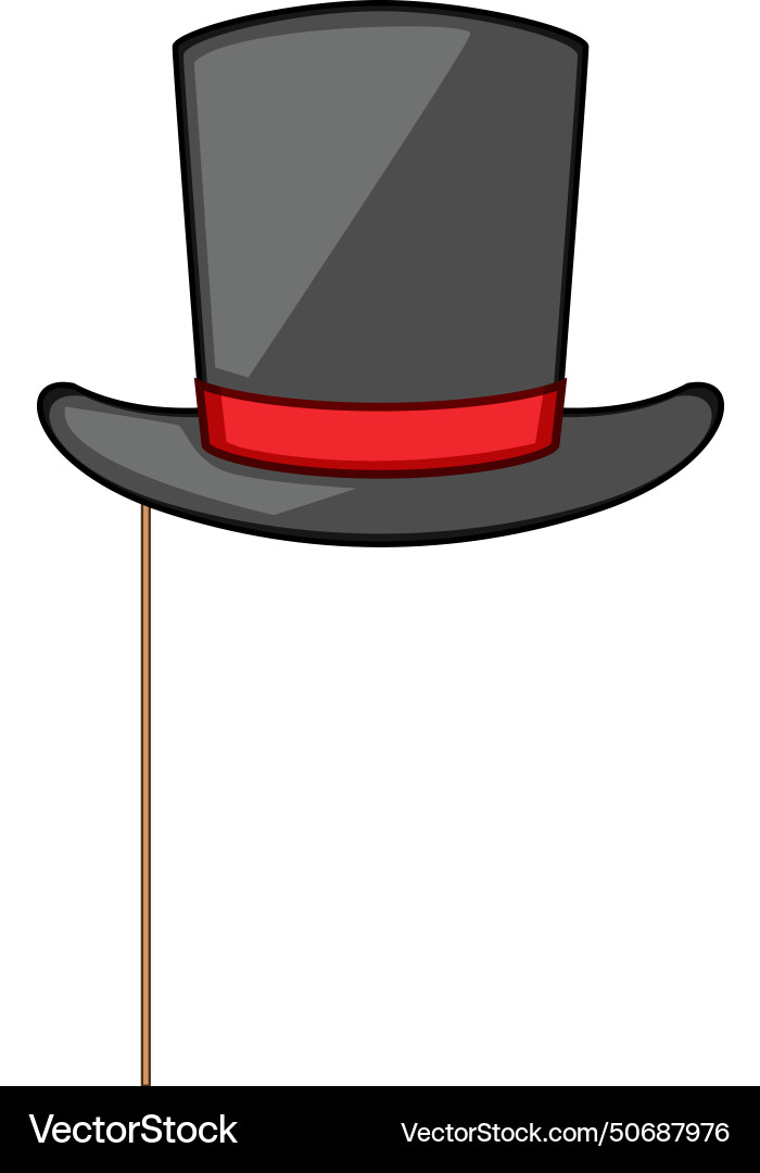 Funny photo booth prop cartoon Royalty Free Vector Image