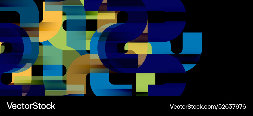 Lines abstract letter style design background Vector Image