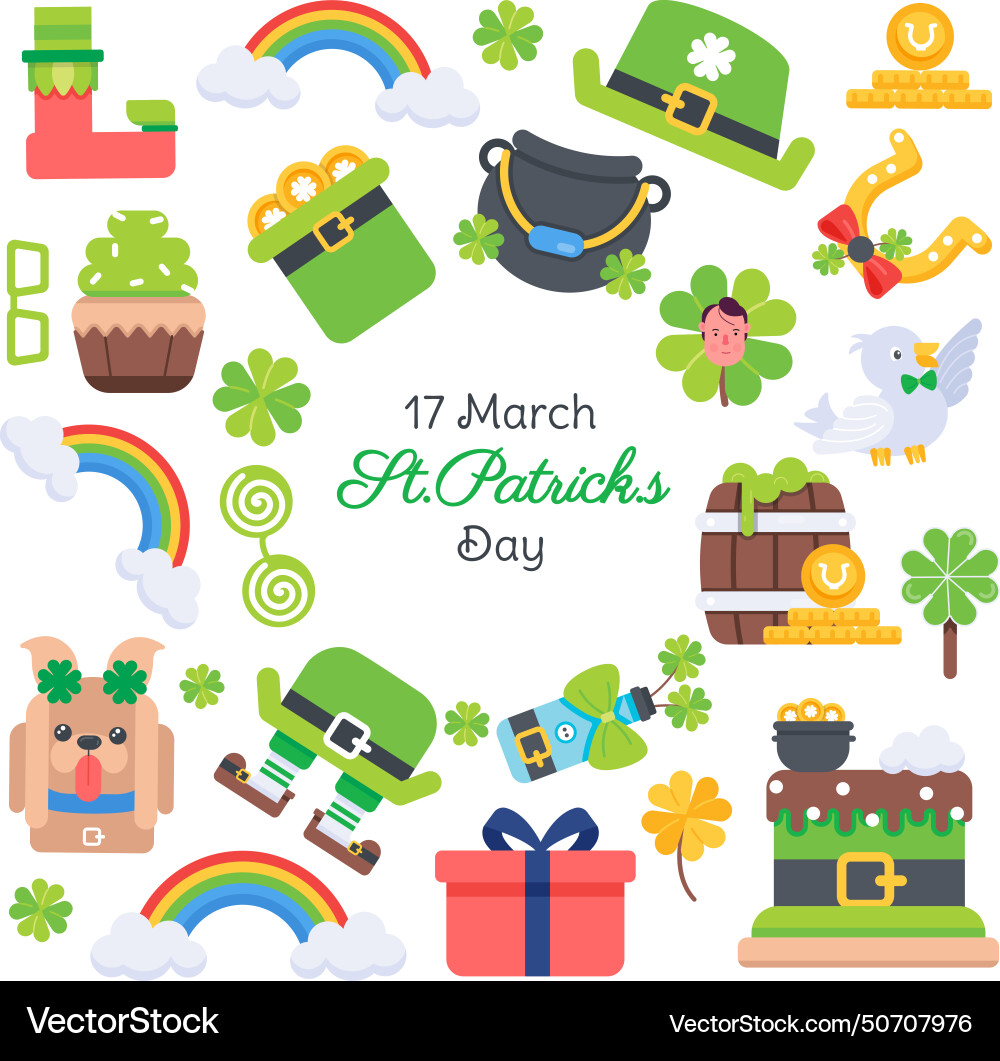 Patrick celebration Royalty Free Vector Image - VectorStock