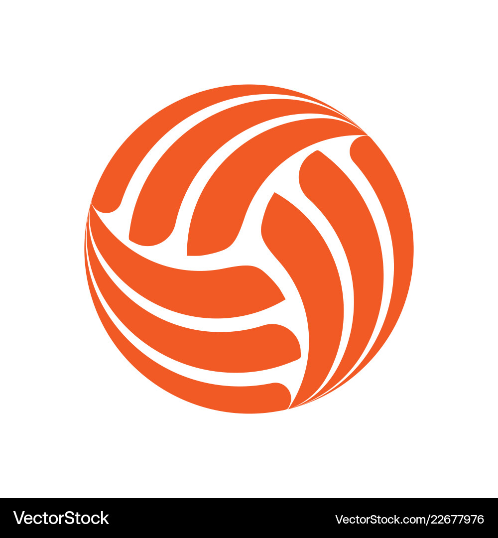 Volleyball background sign Royalty Free Vector Image