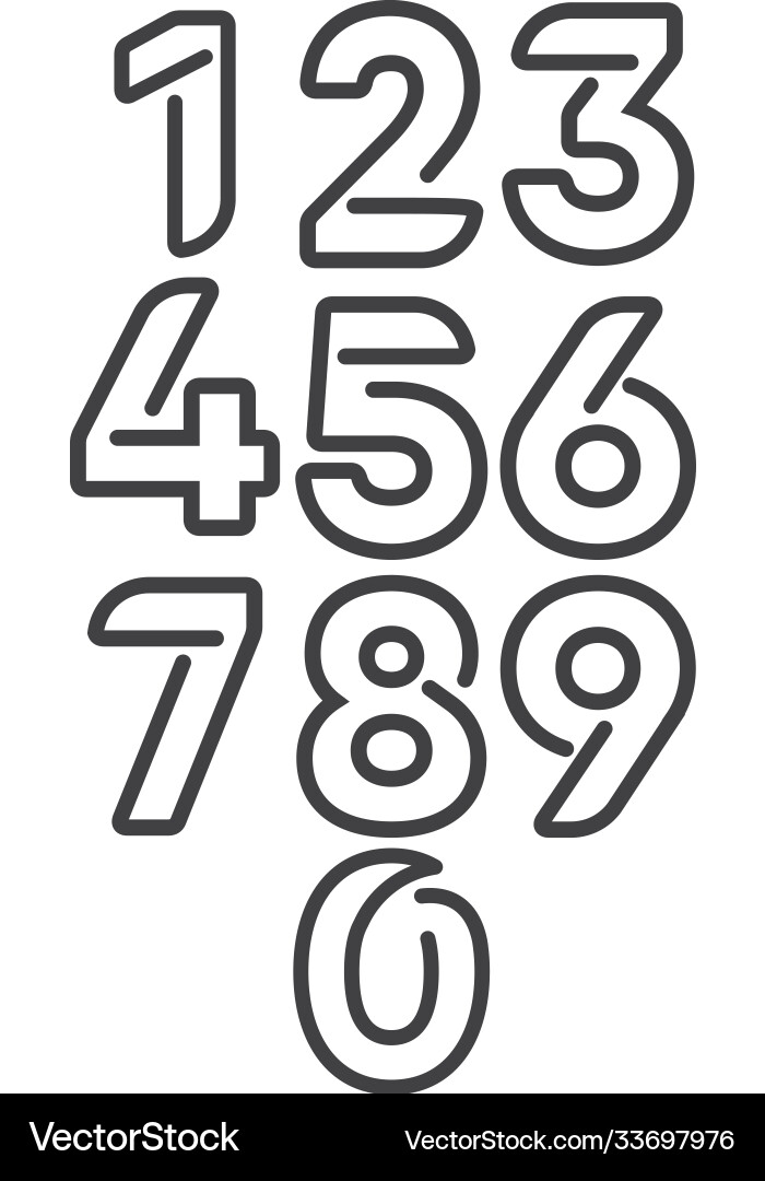 Years anniversary celebration number text Vector Image