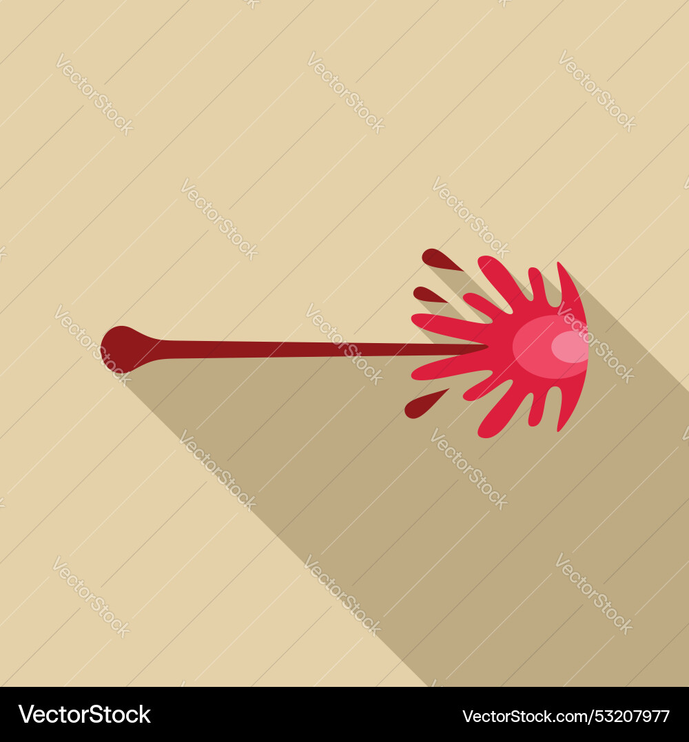 Blood artery vein bleeding with long shadow Vector Image