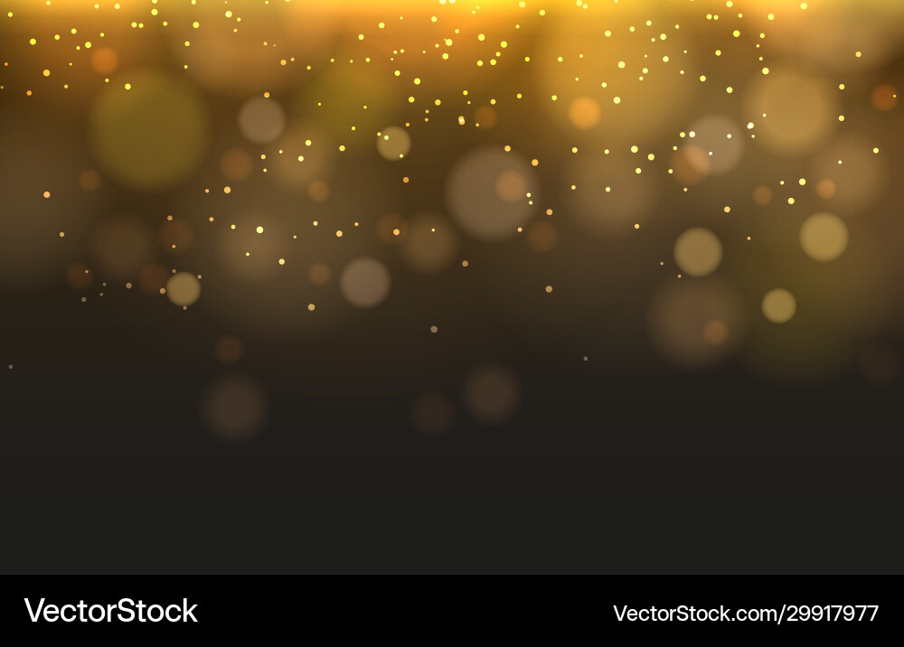 Golden Bokeh Lights Texture Royalty Free Vector Image