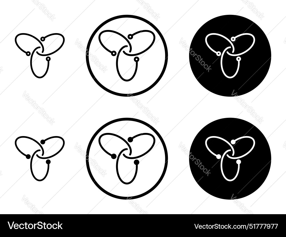 React Icon Set Black Filled And Outlined Style Vector Image