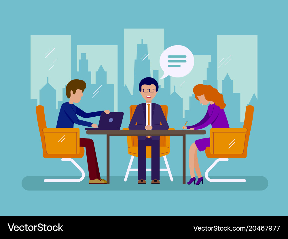 Work in office Royalty Free Vector Image - VectorStock