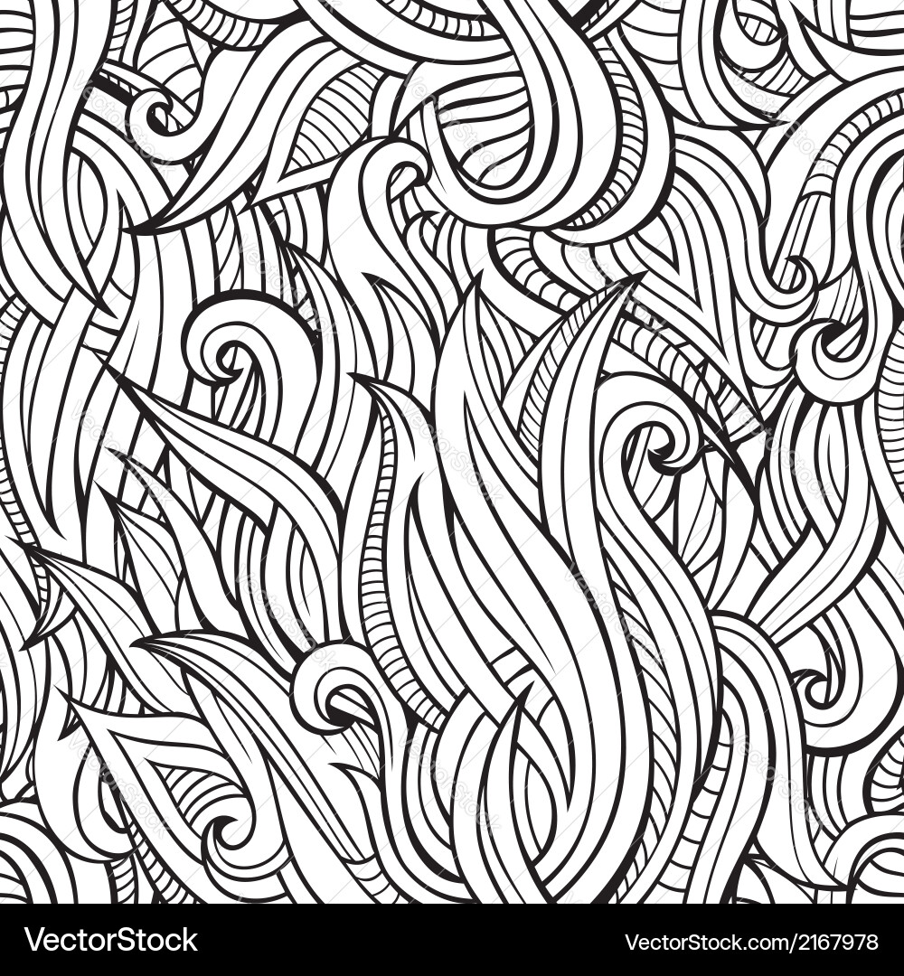 Abstract Floral Swirl Pattern Royalty Free Vector Image