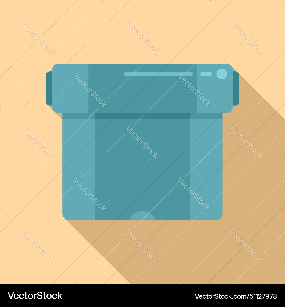 Roll of garbage sacks icon flat bags Royalty Free Vector