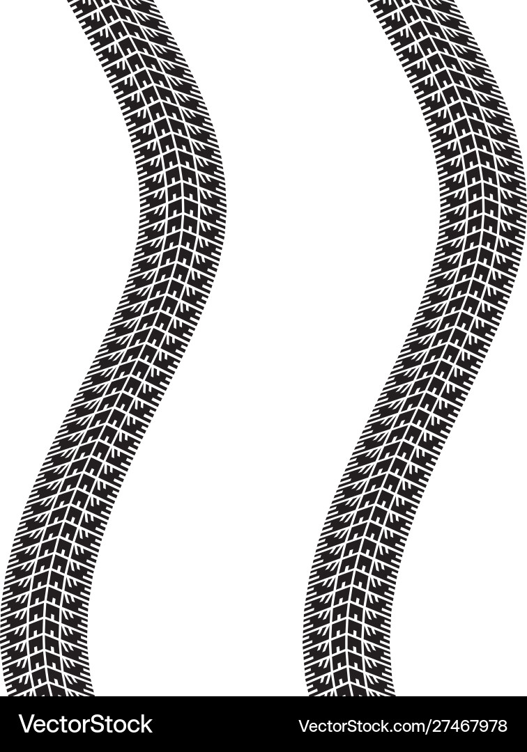 Tire print Royalty Free Vector Image - VectorStock