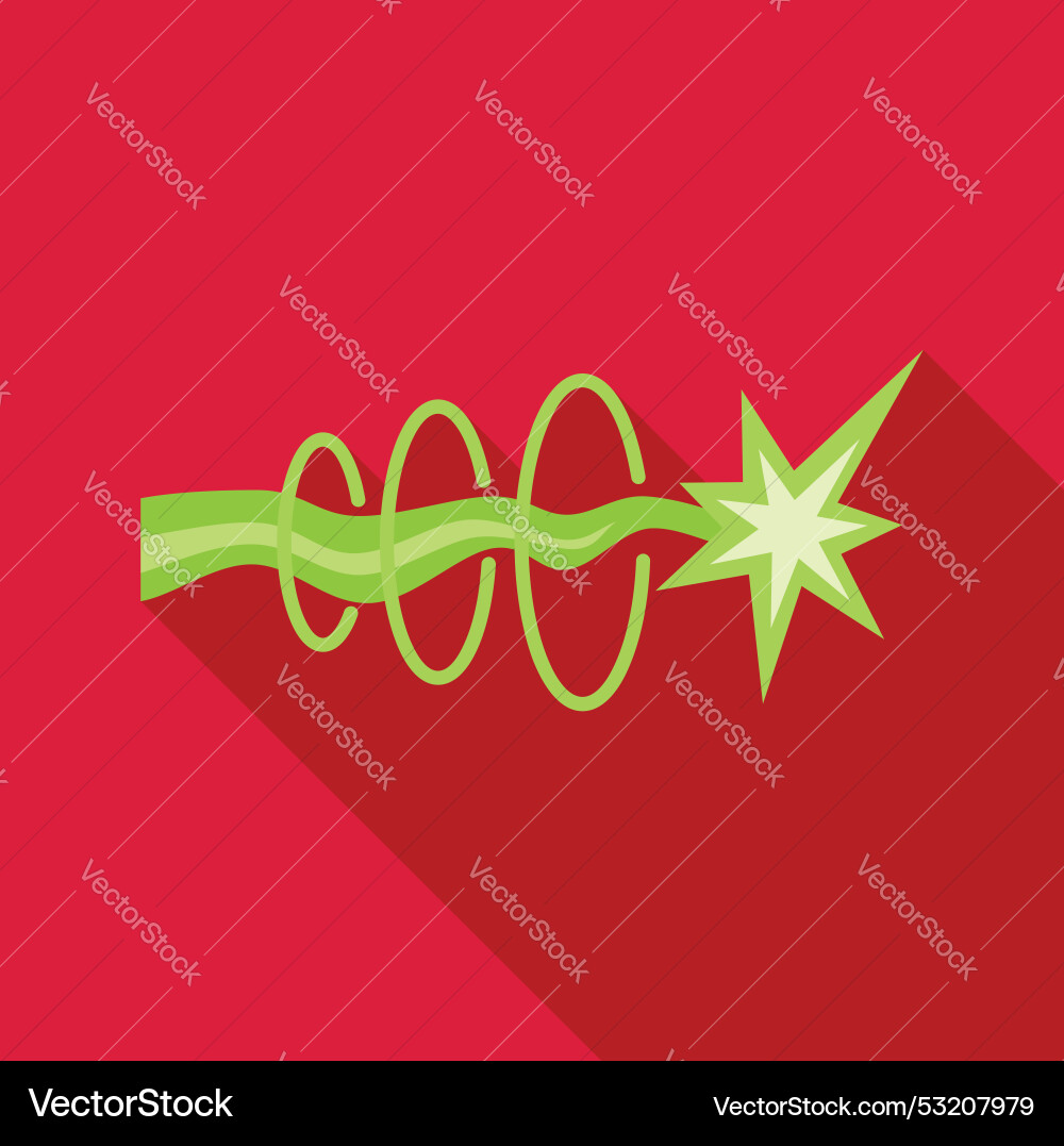 Green plasma beam emitting light energy through Vector Image