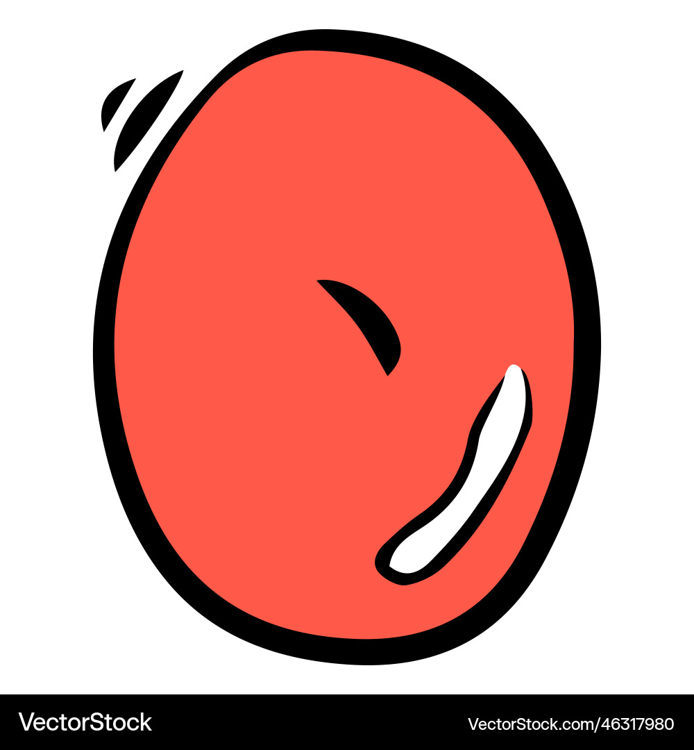 Alphabet letter o graffiti Royalty Free Vector Image