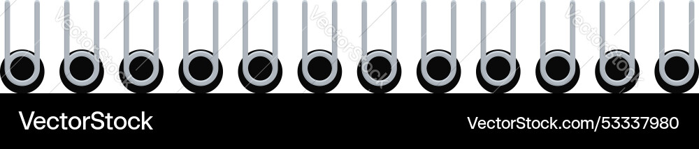 Binding wire spine forming a seamless row Vector Image