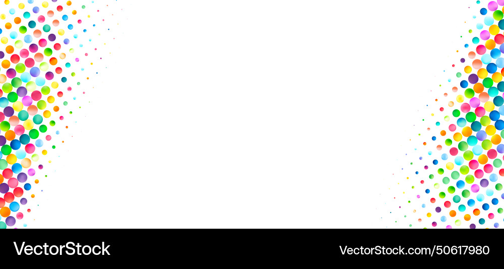 Color burst border panorama Royalty Free Vector Image