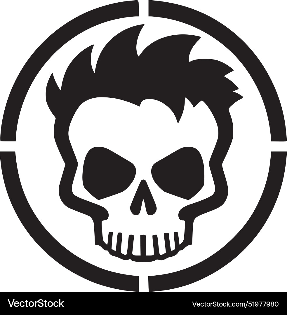 Death - black and white Royalty Free Vector Image