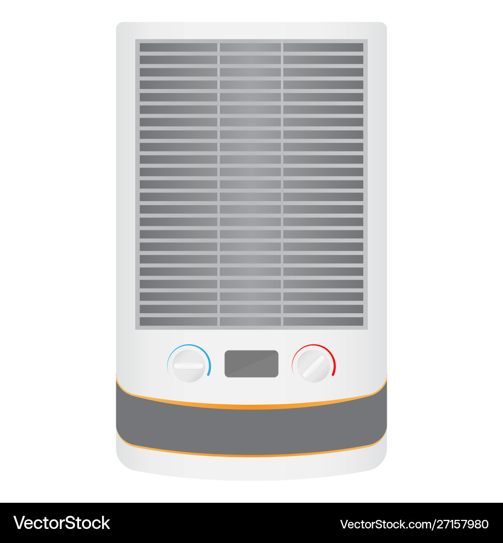 Electric heater icon Royalty Free Vector Image