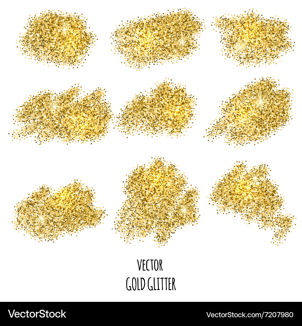 Gold glitter background Royalty Free Vector Image