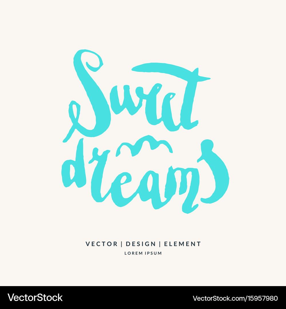 Modern hand drawn lettering phrase Royalty Free Vector Image