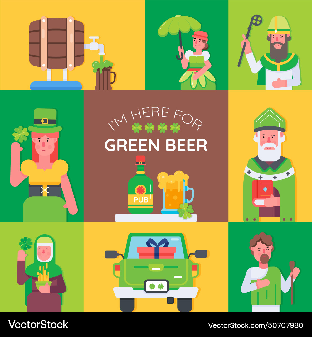 St patrick Royalty Free Vector Image - VectorStock