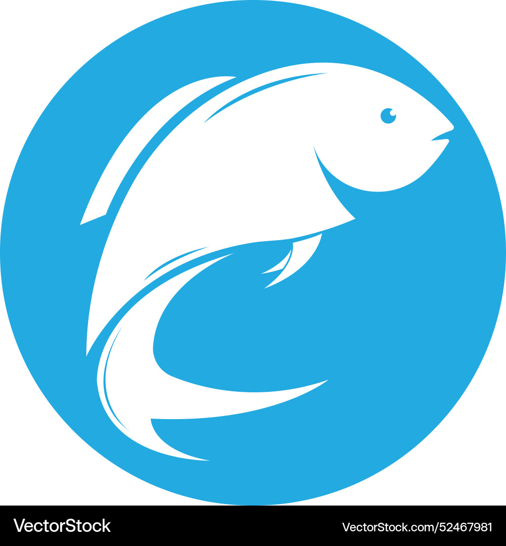Fish logo template Royalty Free Vector Image - VectorStock