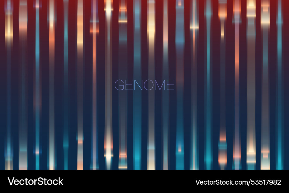 Big genomic data visualization Royalty Free Vector Image