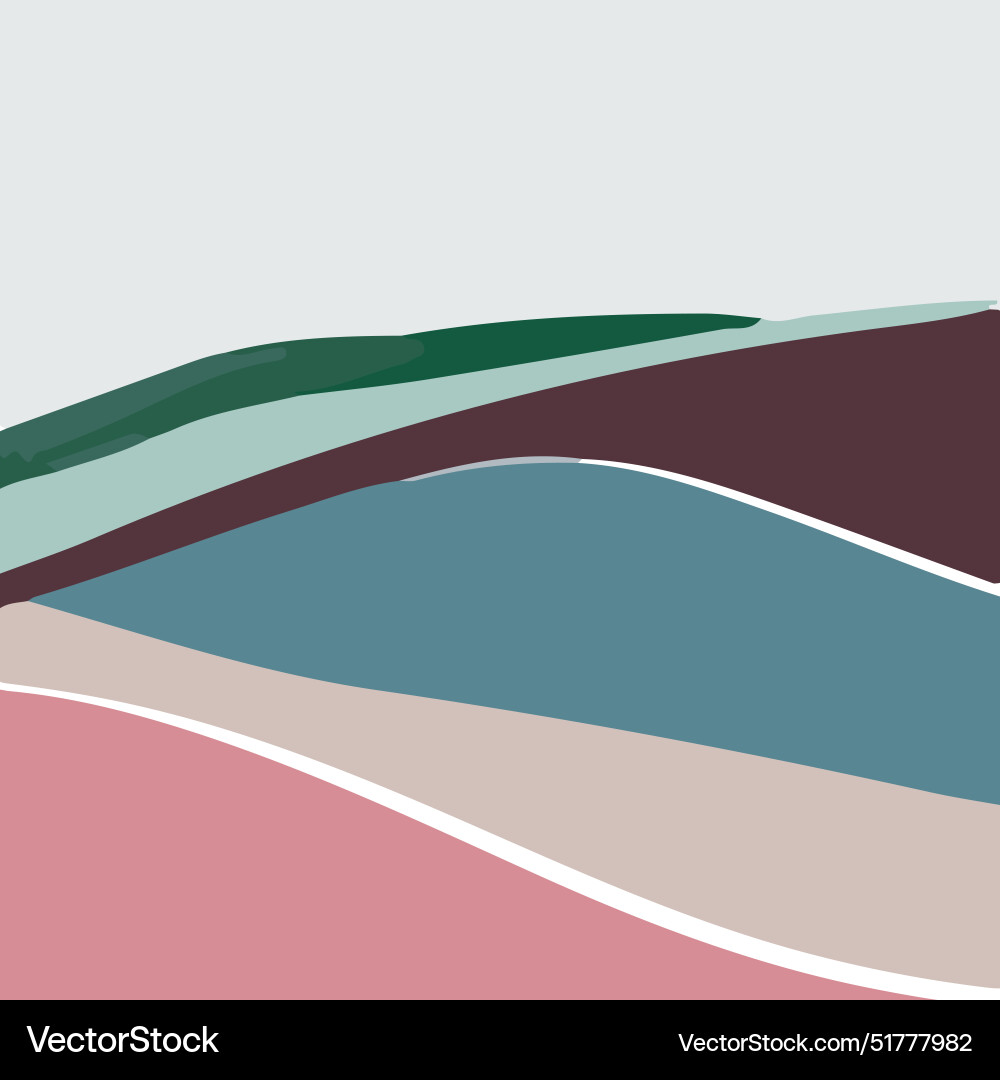 Colorful abstract hills Royalty Free Vector Image