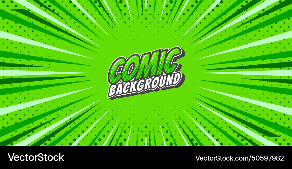 Pop art retro comic rays background Royalty Free Vector