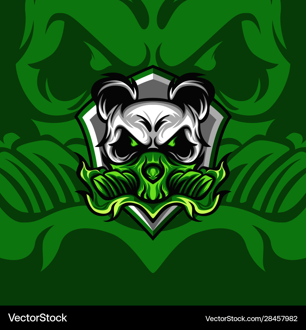 Toxic Panda Logo Royalty Free Vector Image - VectorStock