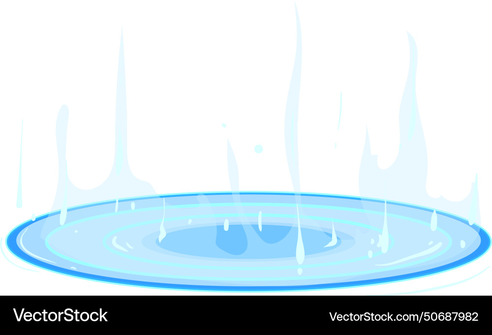 Warp portal vfx cartoon Royalty Free Vector Image