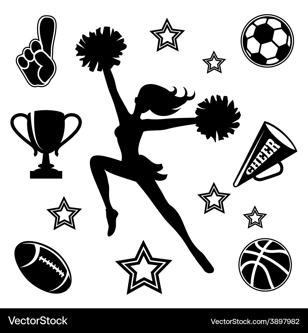 Cheerleader Vector Images (over 3,800)
