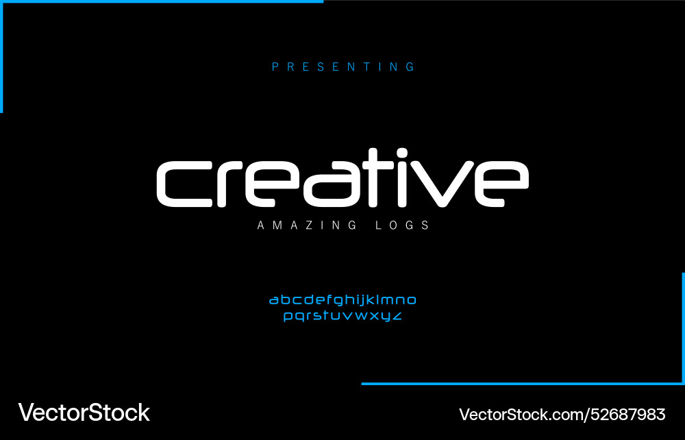 Abstract modern alphabet fonts typography Vector Image